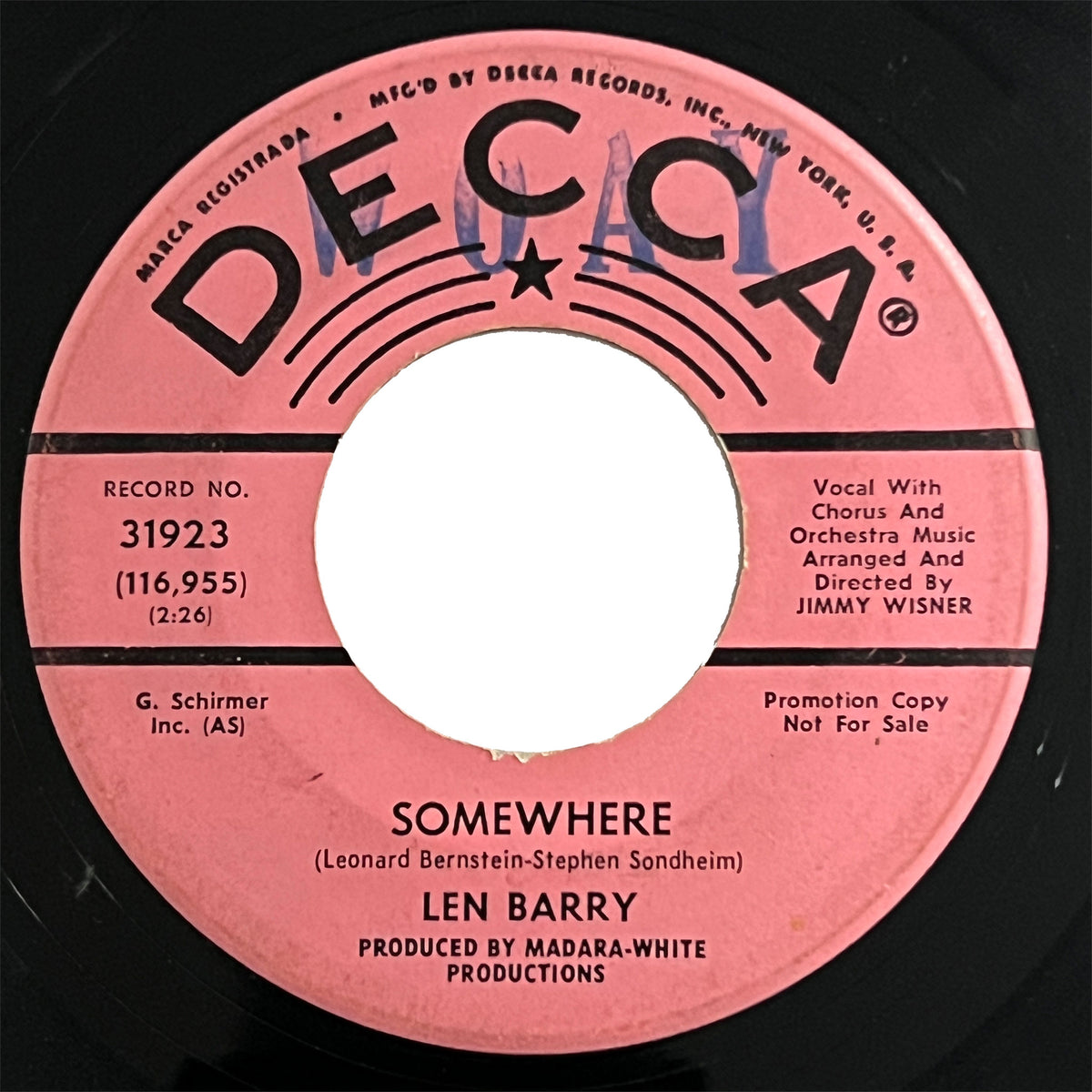 Len Barry - It's A Cryin Shame (promo) | Inksplat Records